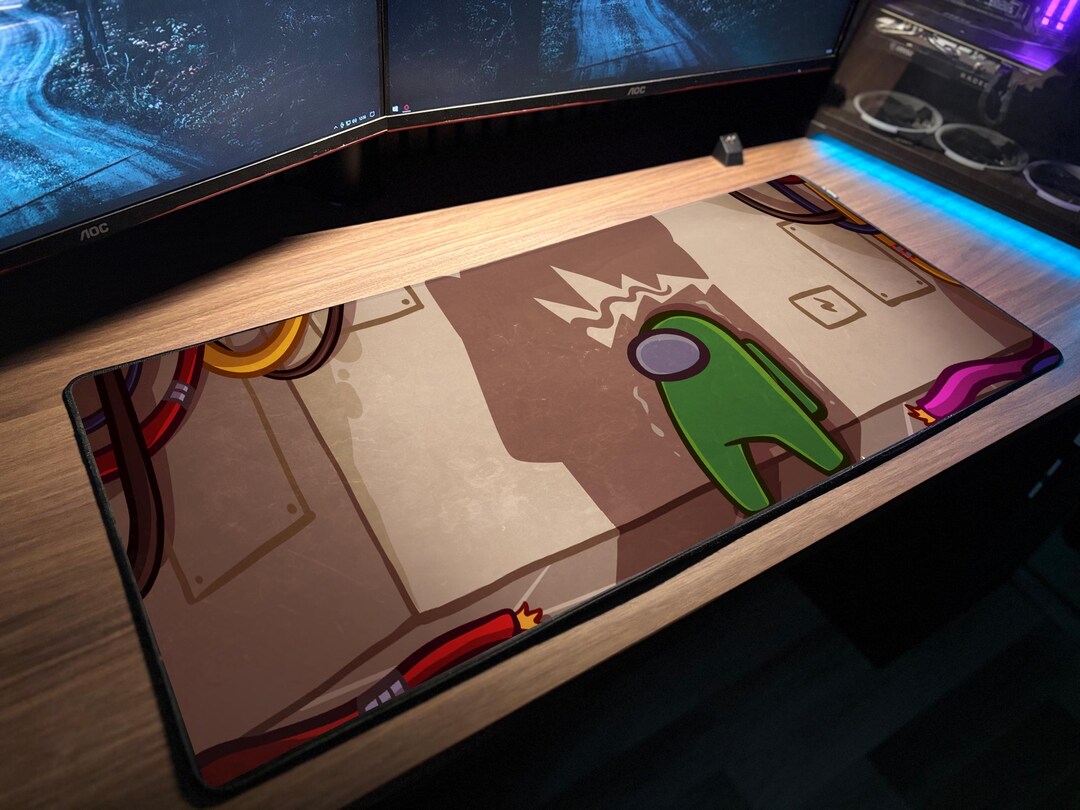 Among Us Gaming Mousepad, Desk Mat for Gamer, Gamer Desk Decor ...