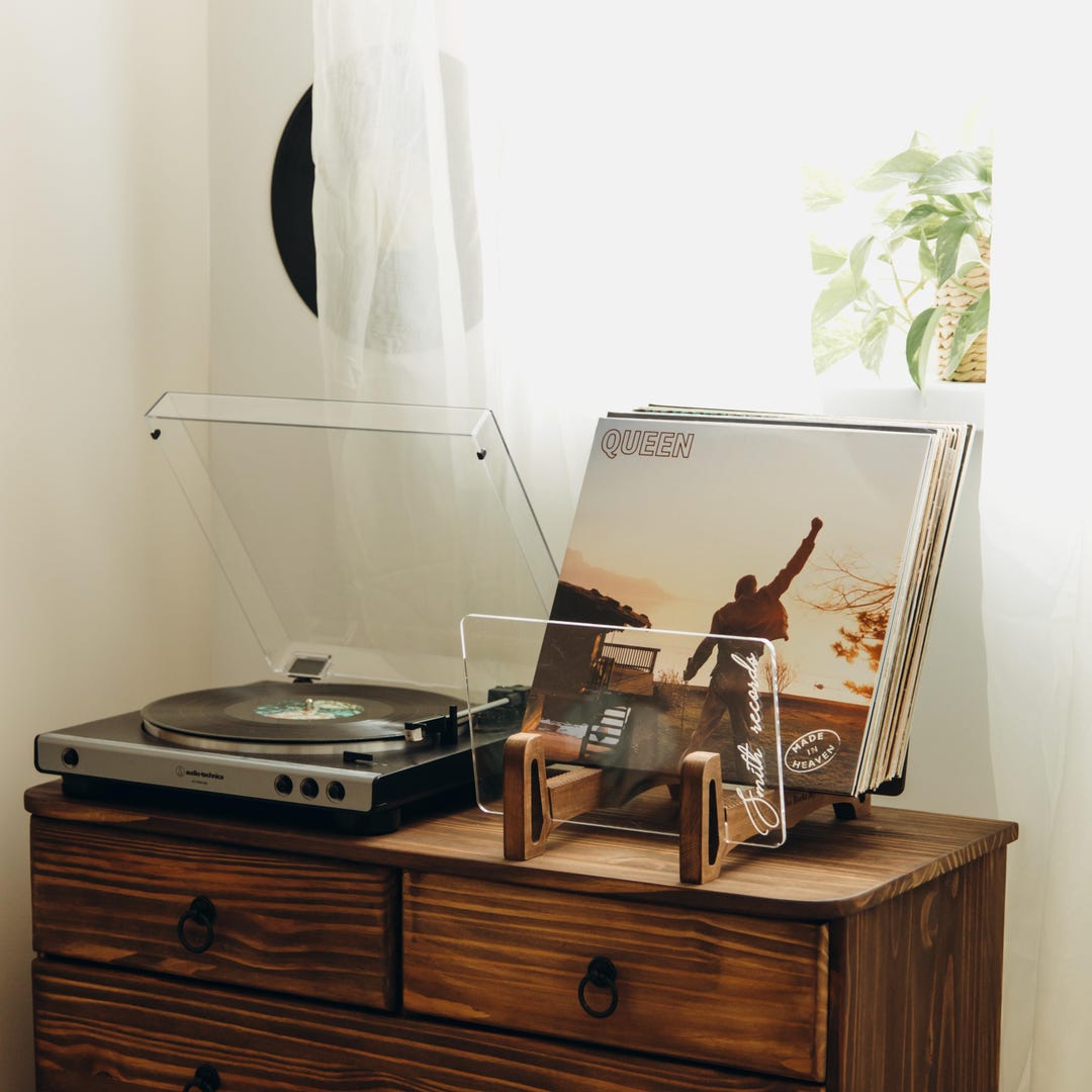 Minimalist Vinyl Record Storage. Personalized Gift for Vinyl Lover ...