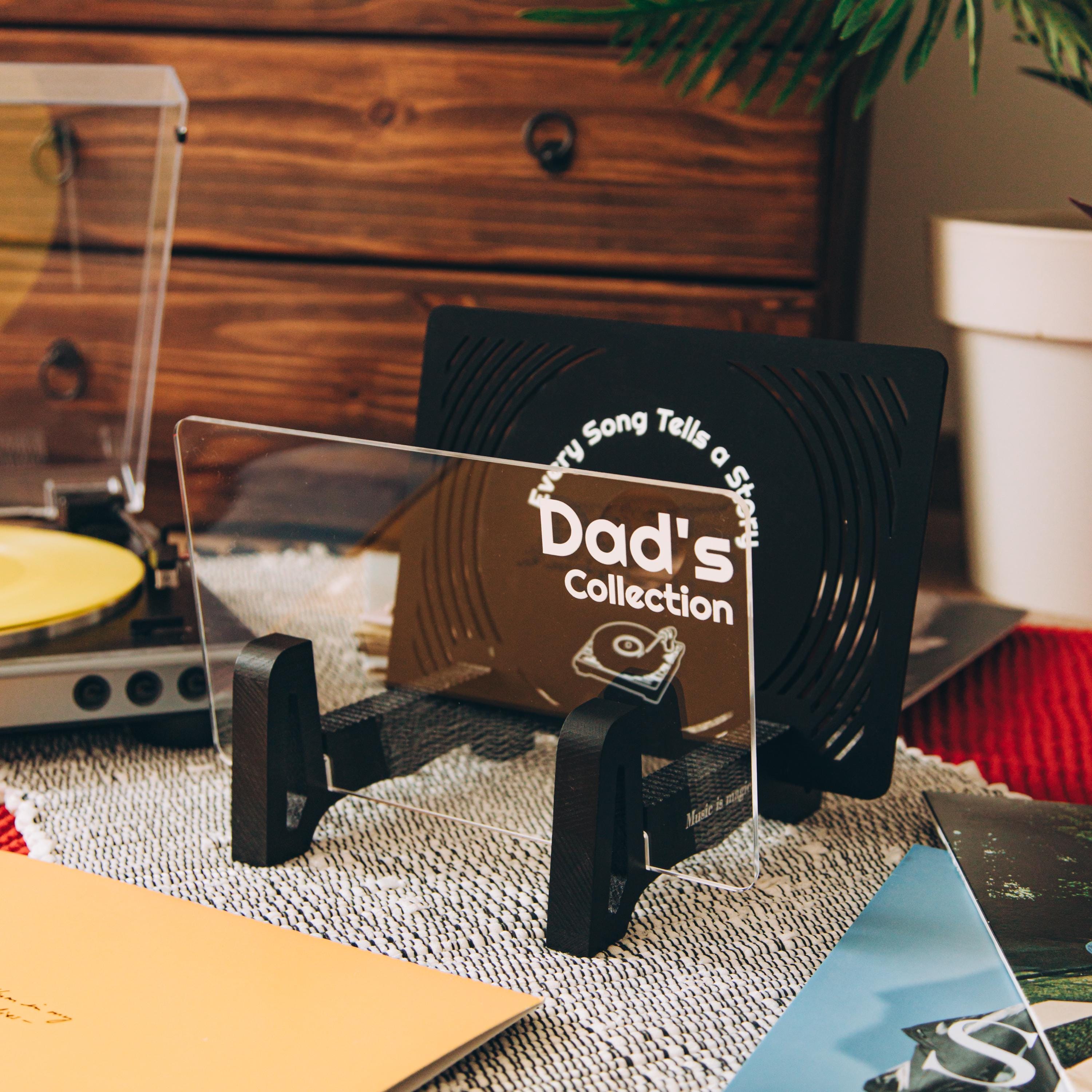 Minimalist Vinyl Record Storage. Personalized Gift for Vinyl Lover ...