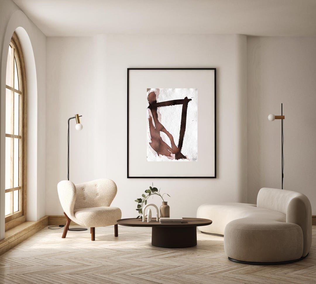 Minimalist Ink Art Inspired by Japanese Aesthetics - Etsy