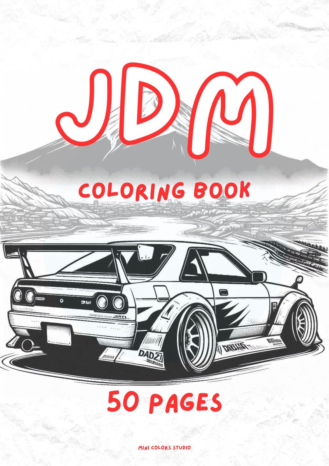 JDM CARS - Coloring Pages - Etsy