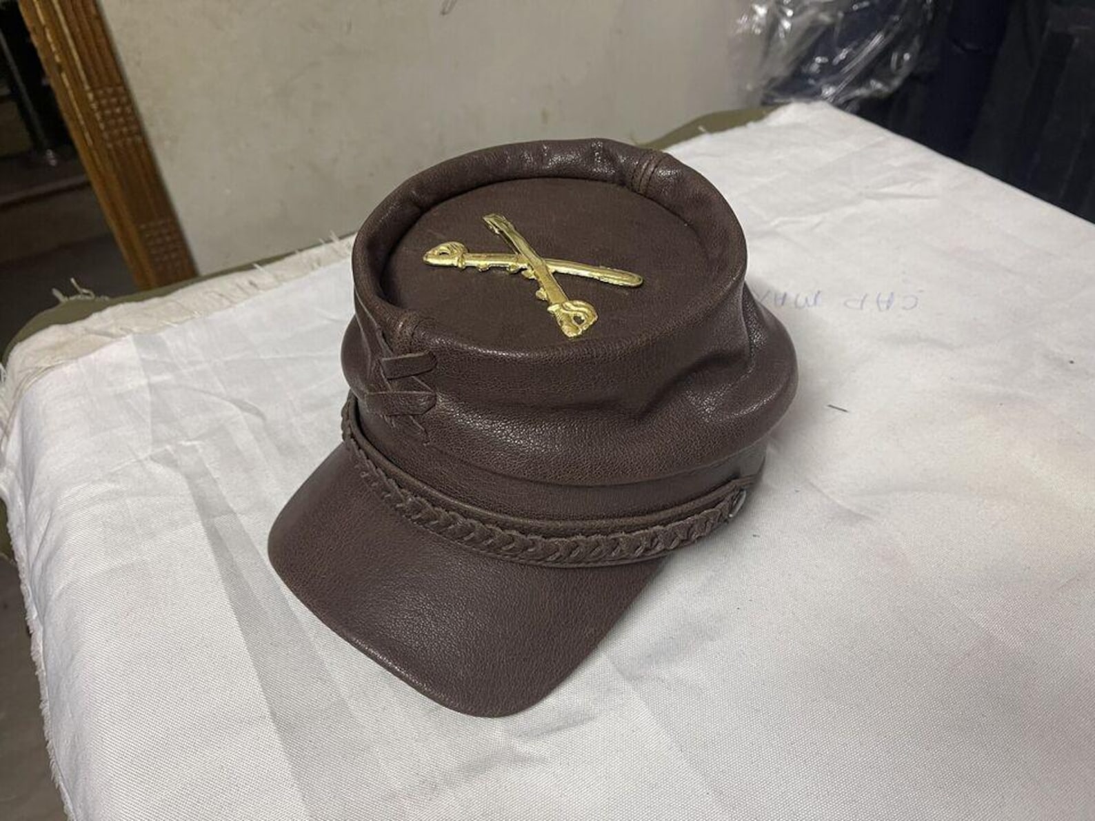 American Civil War Kepi Leather Cap, Extraordinary Craftsmanship - Etsy