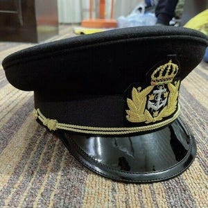 Sweden Royal Navy Officer Cap - Etsy