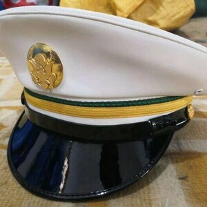 USA Army Military Police MP Enlisted Service Dress White Cap All Sizes ...