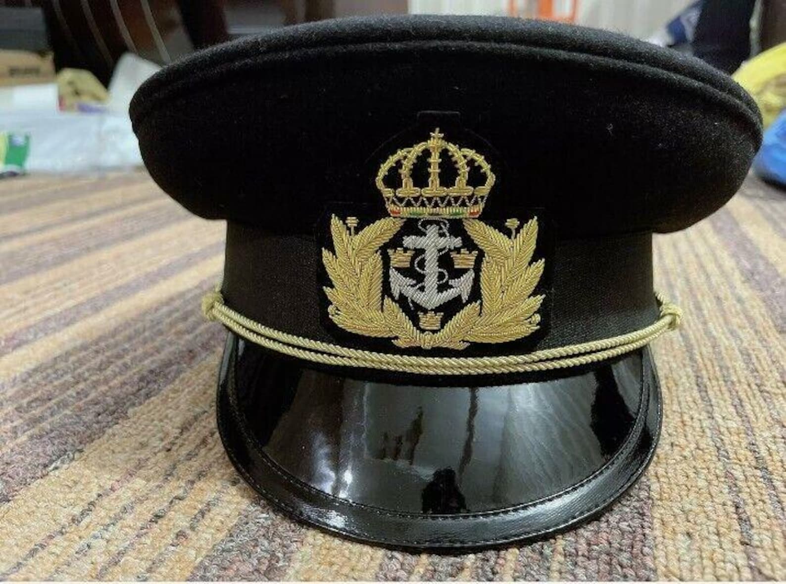 Sweden Royal Navy Officer Cap - Etsy