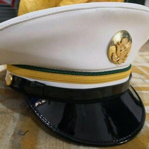 USA Army Military Police MP Enlisted Service Dress White Cap All Sizes ...