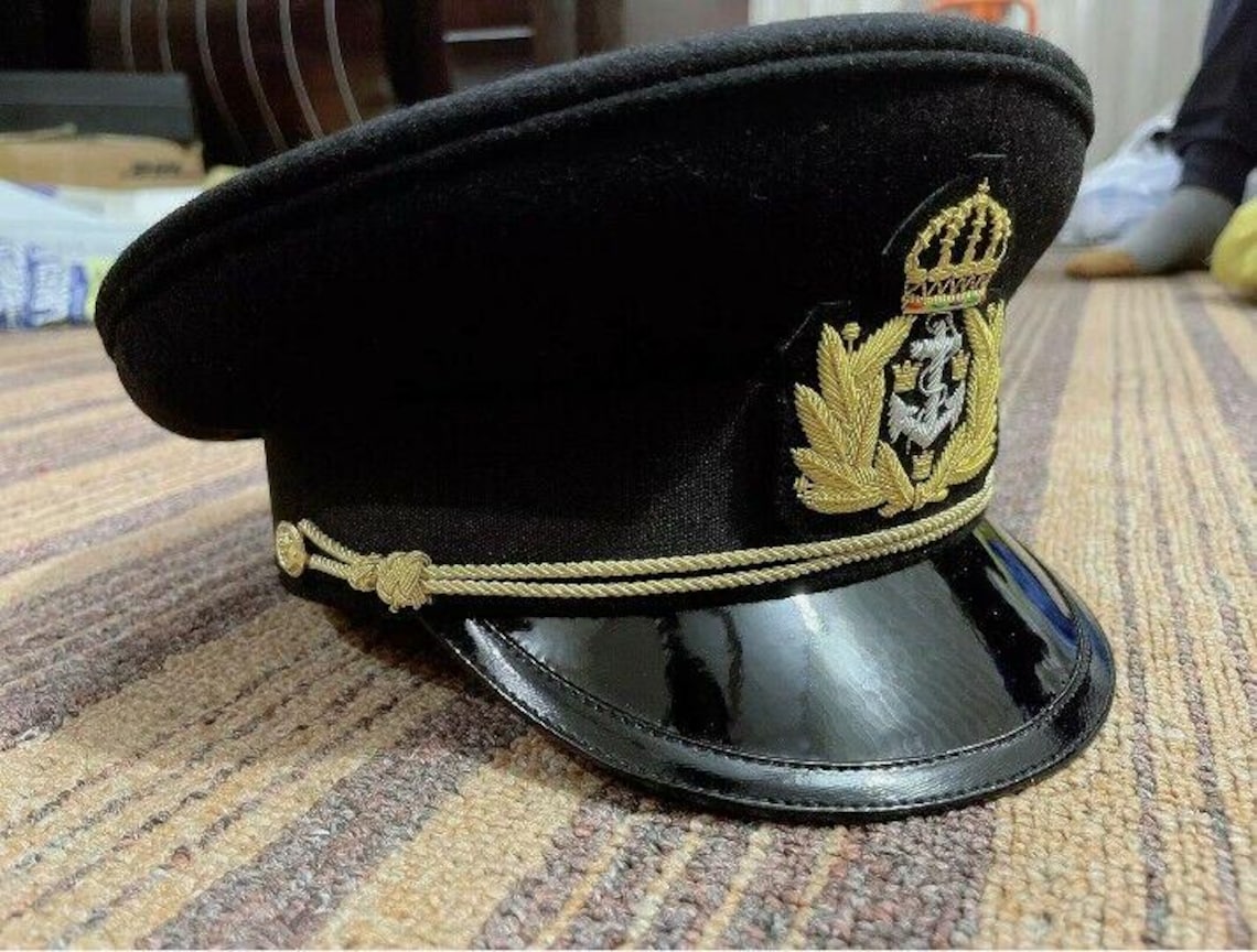 Sweden Royal Navy Officer Cap - Etsy