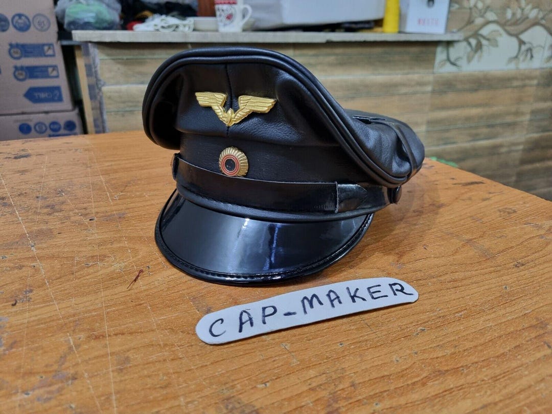 German Train Driver Officer Cap - Etsy