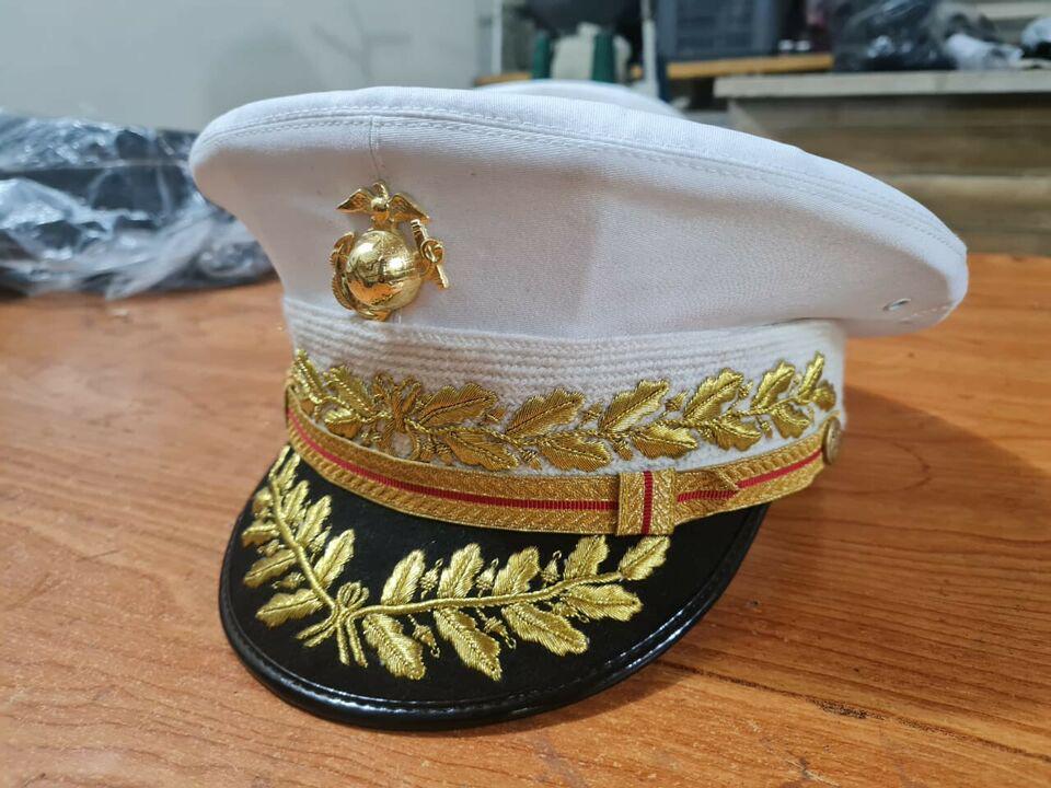 The Salute Uniforms USMC Commandant Dress White Hat - Etsy