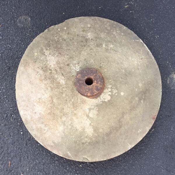 Antique Grinding Wheel - Etsy