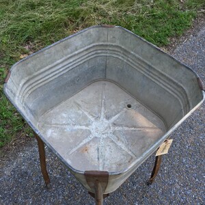 Galvanized Washtub / Garage Tire Tub - Etsy