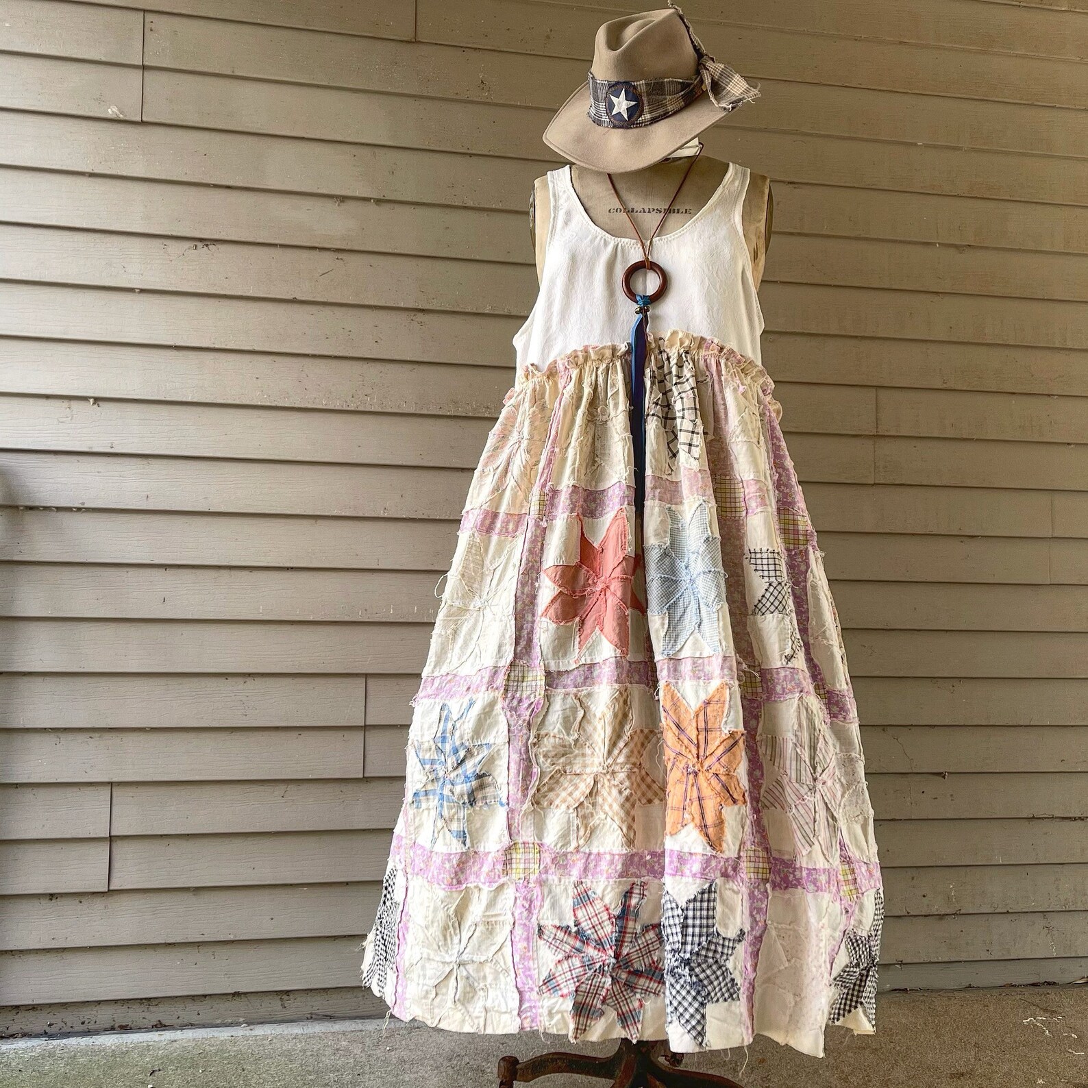 Quilt Dress / Baby Doll Dress / Vintage Patchwork Quilt / Farm - Etsy UK