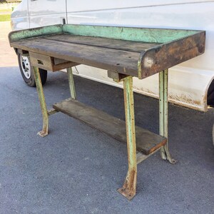 Workbench / Folding Oak Bench / Work Bench / Slaughter Bench 9’ X 16” X ...