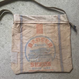 Messenger Bag / Grain Sack / 19 X 19 / Charmingly Tattered - Etsy