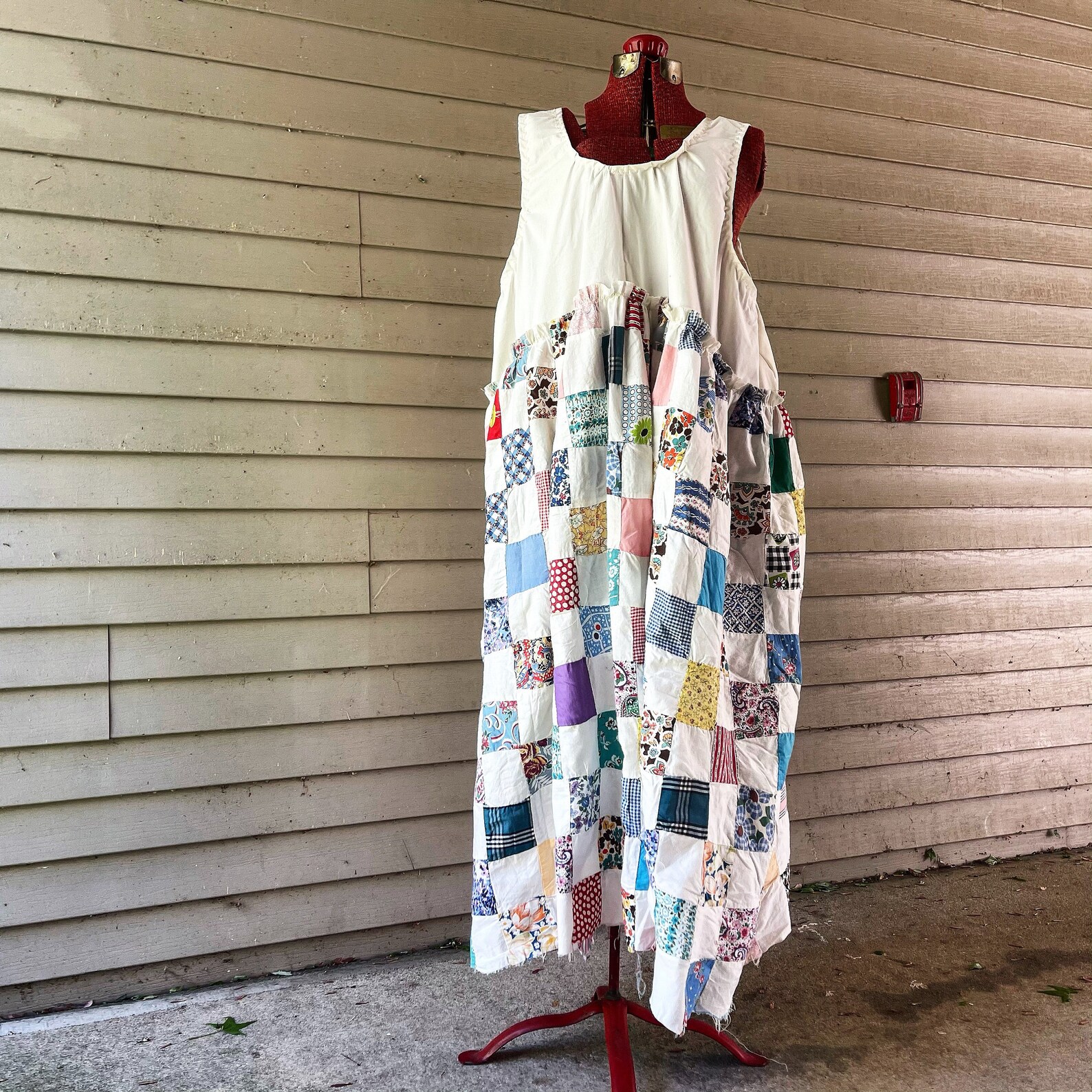 Quilt Dress / Baby Doll Dress / Vintage Patchwork Quilt / Farm - Etsy UK