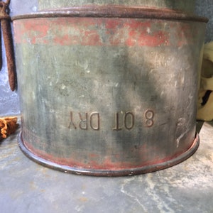 Dry Measure / Galvanized Cans / Galvanized Dry Measure / 8 | Etsy