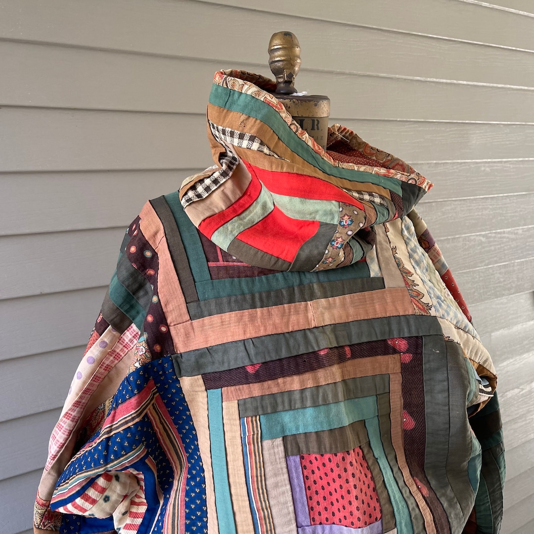 Quilted Jumper / Antique Quilt / Star Pattern / Dolman Sleeve - Etsy