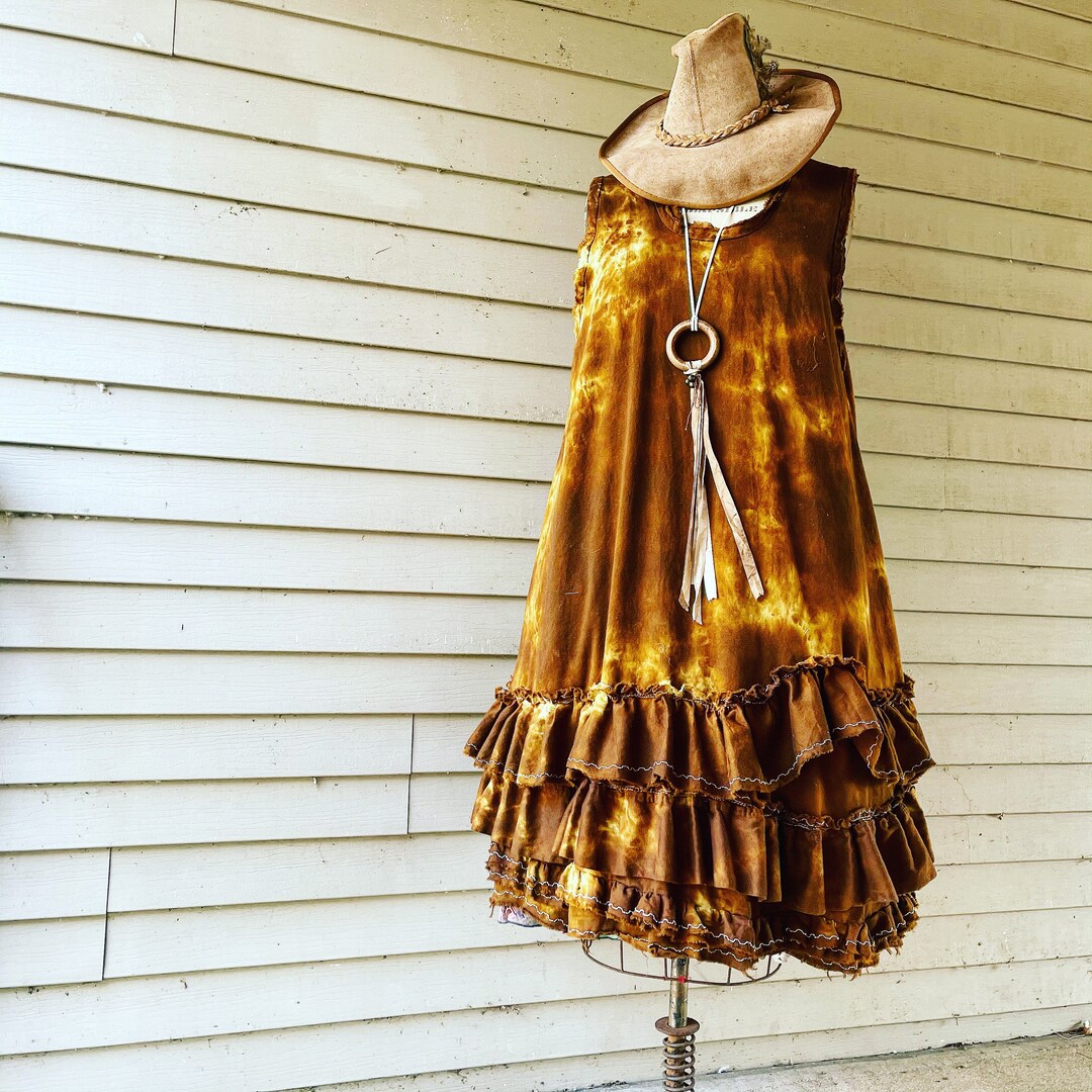 Prairie Dress / Hand Dyed Farm Dress / XS — 3XL / 100% Cotton - Etsy
