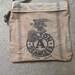 Messenger Bag / Grain Sack / 19 X 19 / Charmingly Tattered - Etsy
