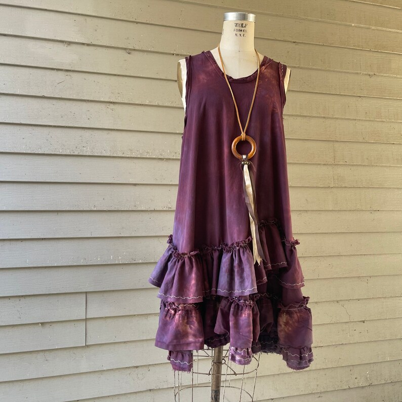 Prairie Dress / Hand Dyed Farm Dress / XS 3XL / 100% Cotton - Etsy