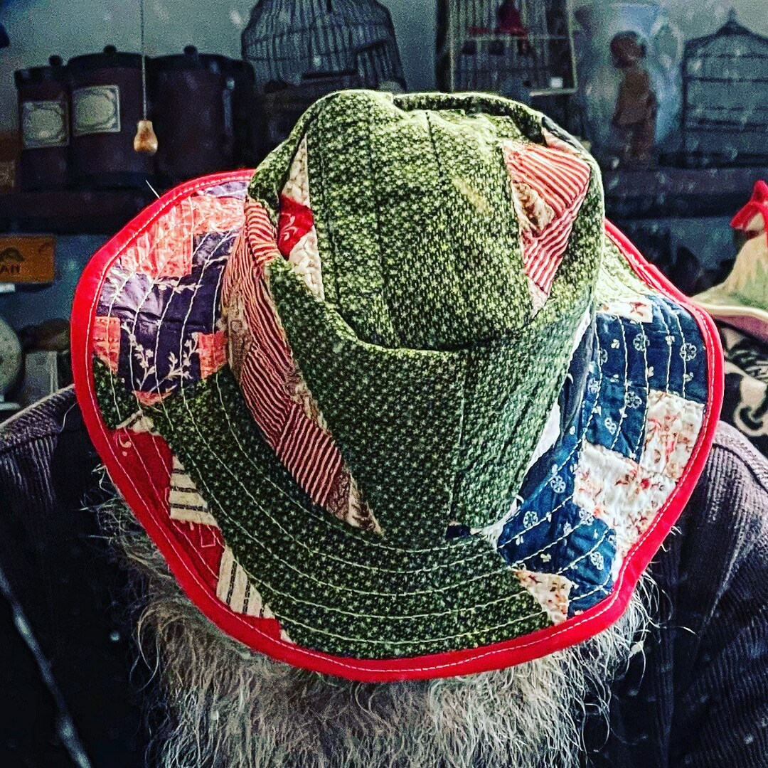 Quilt Bucket Hat / Vintage Quilt Hat - Etsy