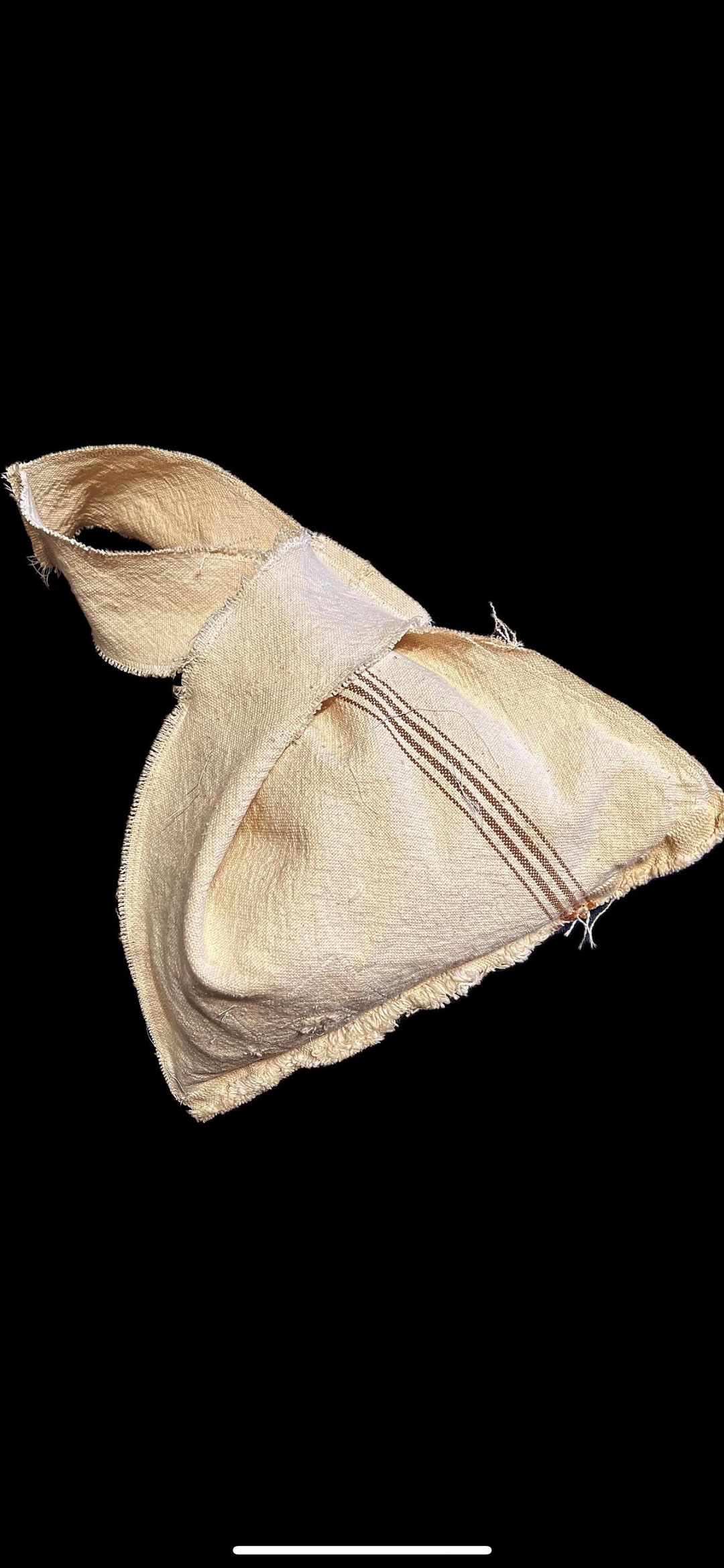 Grain Sack Knot Bag / Grain Sack / 9 X 12 / Charmingly Tattered - Etsy