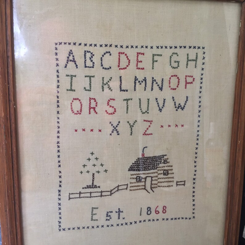 Alphabet Sampler / 12.5 X 15.5 - Etsy