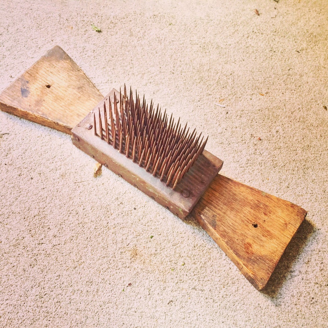 Flachs Kamm / Hetchel / Primitive Werkzeuge / 22 X - Etsy.de