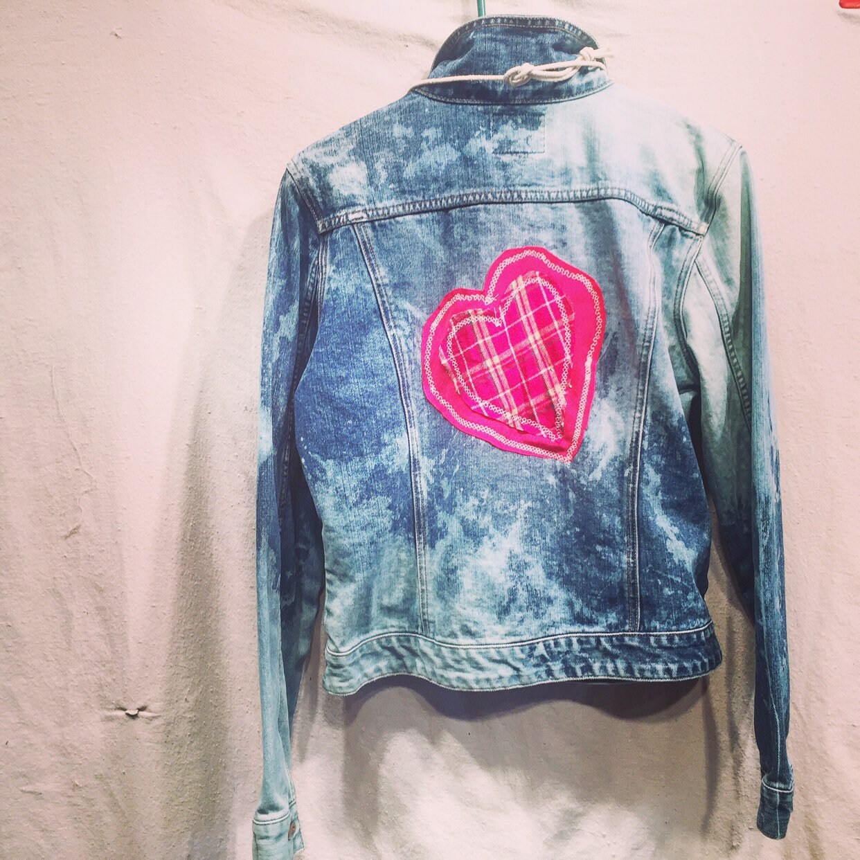 Denim Jacket / Finge Shaw Collar / Fringe Cuffs / Altered | Etsy