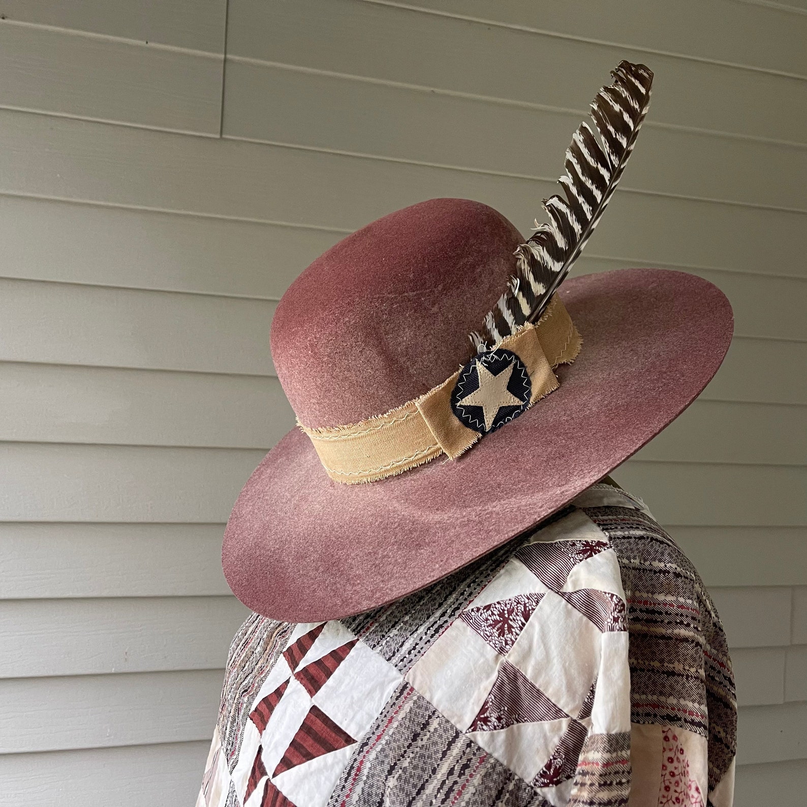 Cowboy Hat / Distressed Cowboy Hat / Wool / L - Etsy