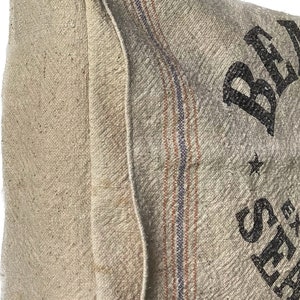 Grain Sack Courier Bag / Grain Sack / 15 X 14 / Charmingly Tattered - Etsy