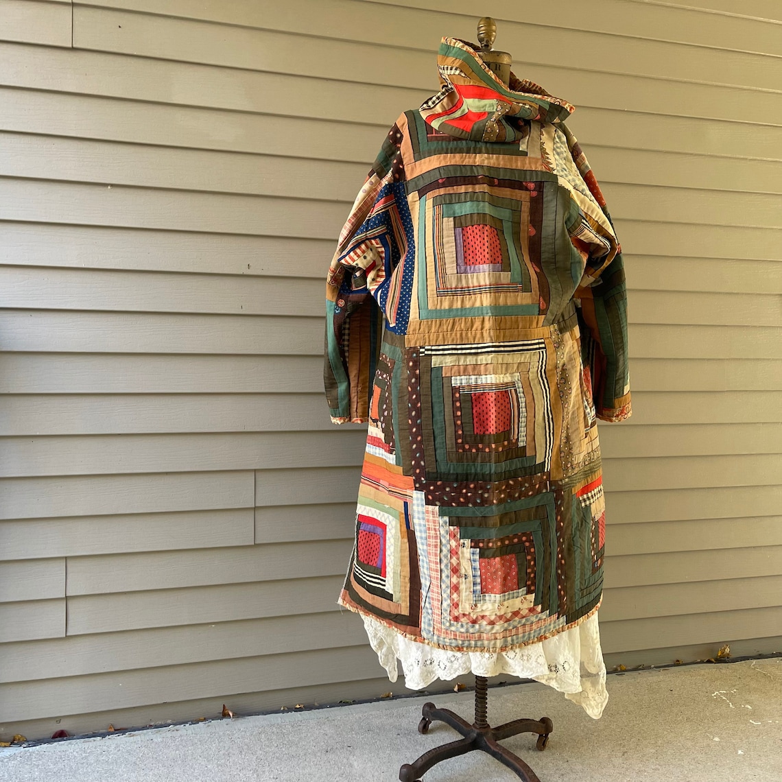 Quilted Jumper / Antique Quilt / Star Pattern / Dolman Sleeve - Etsy