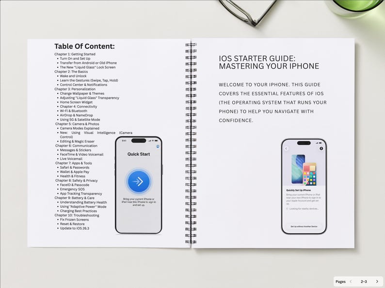 IPhone Guide for Seniors and Beginners | Printable & Digital Starter ...