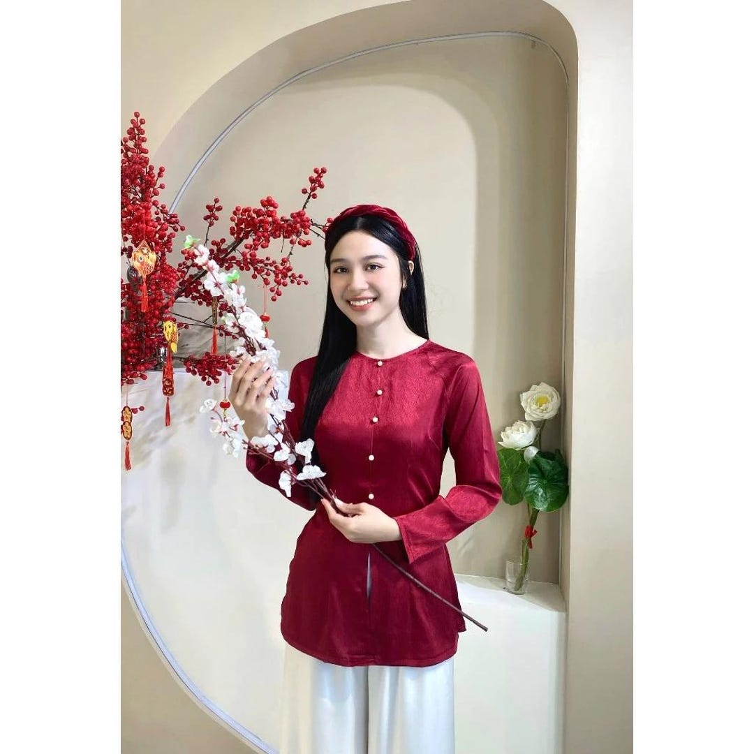 Pre-made Ao Ba Ba Viet Nam | Traditional Women's Ba Ba Shirt – Áo Bà Ba ...