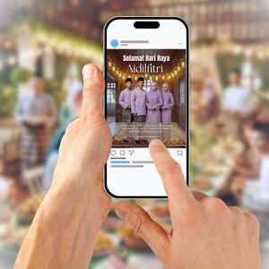 Editable Hari Raya Card | Canva Template | Instagram and Whatsapp ...