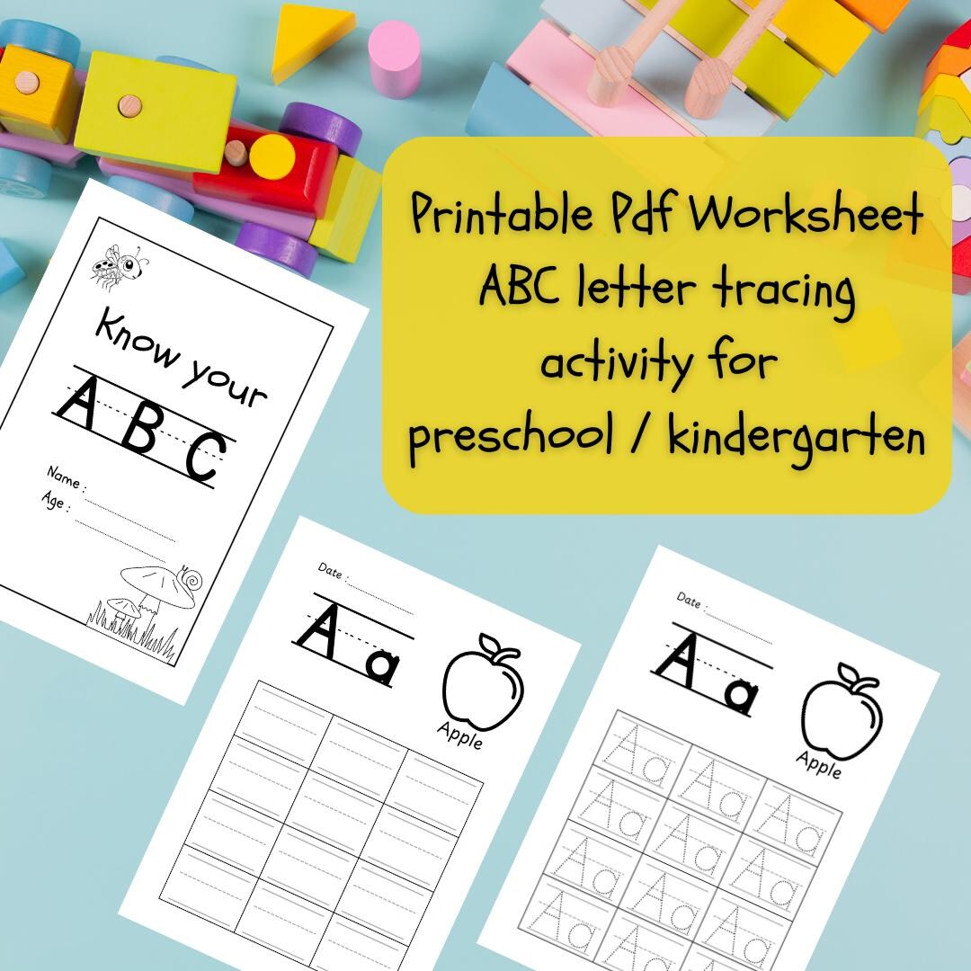 ABC Letter Tracing for Preschoolers and Kindergarteners | Printable Pdf ...