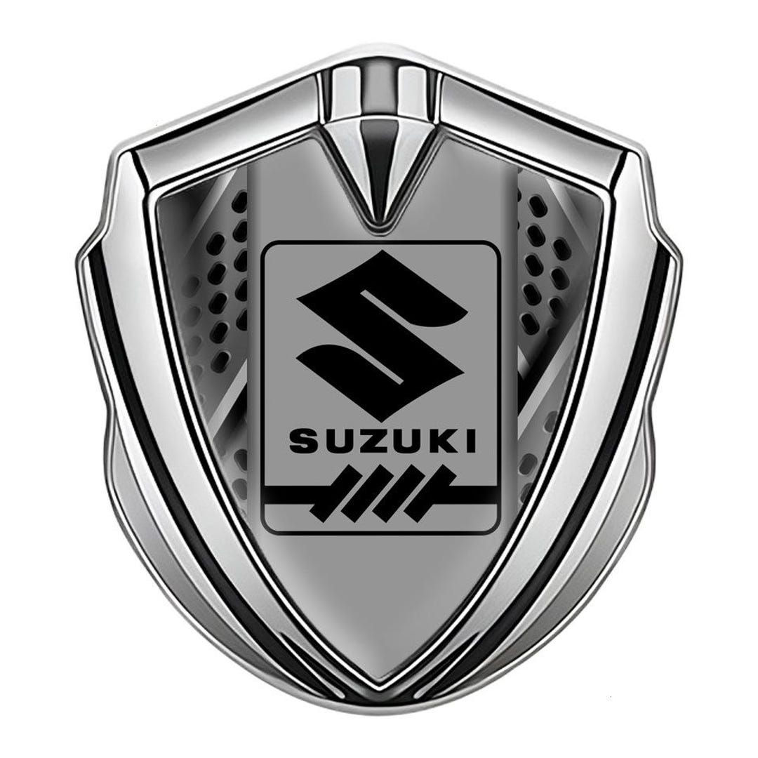 Suzuki Metal Emblem/domed Epoxy Sticker in a Metal Frame for Car Fender ...