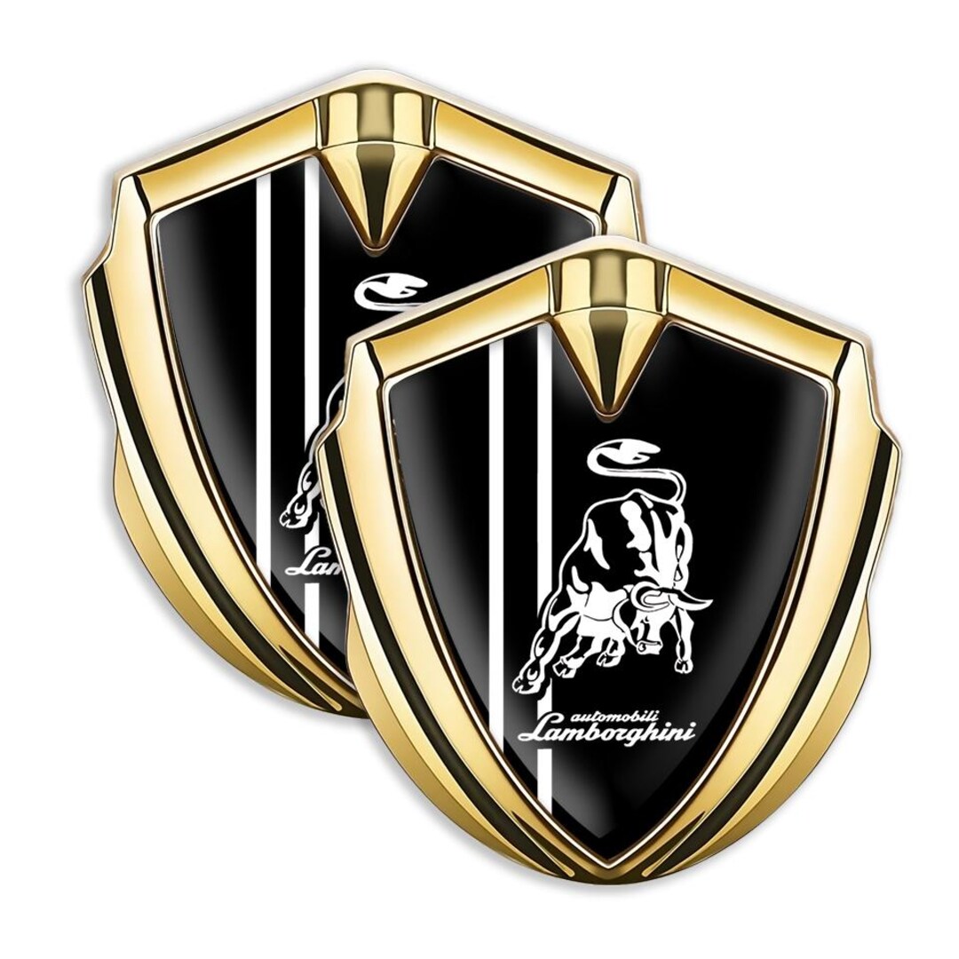 Lamborghini Metal Emblem/domed Epoxy Sticker in a Metal Frame for Car ...