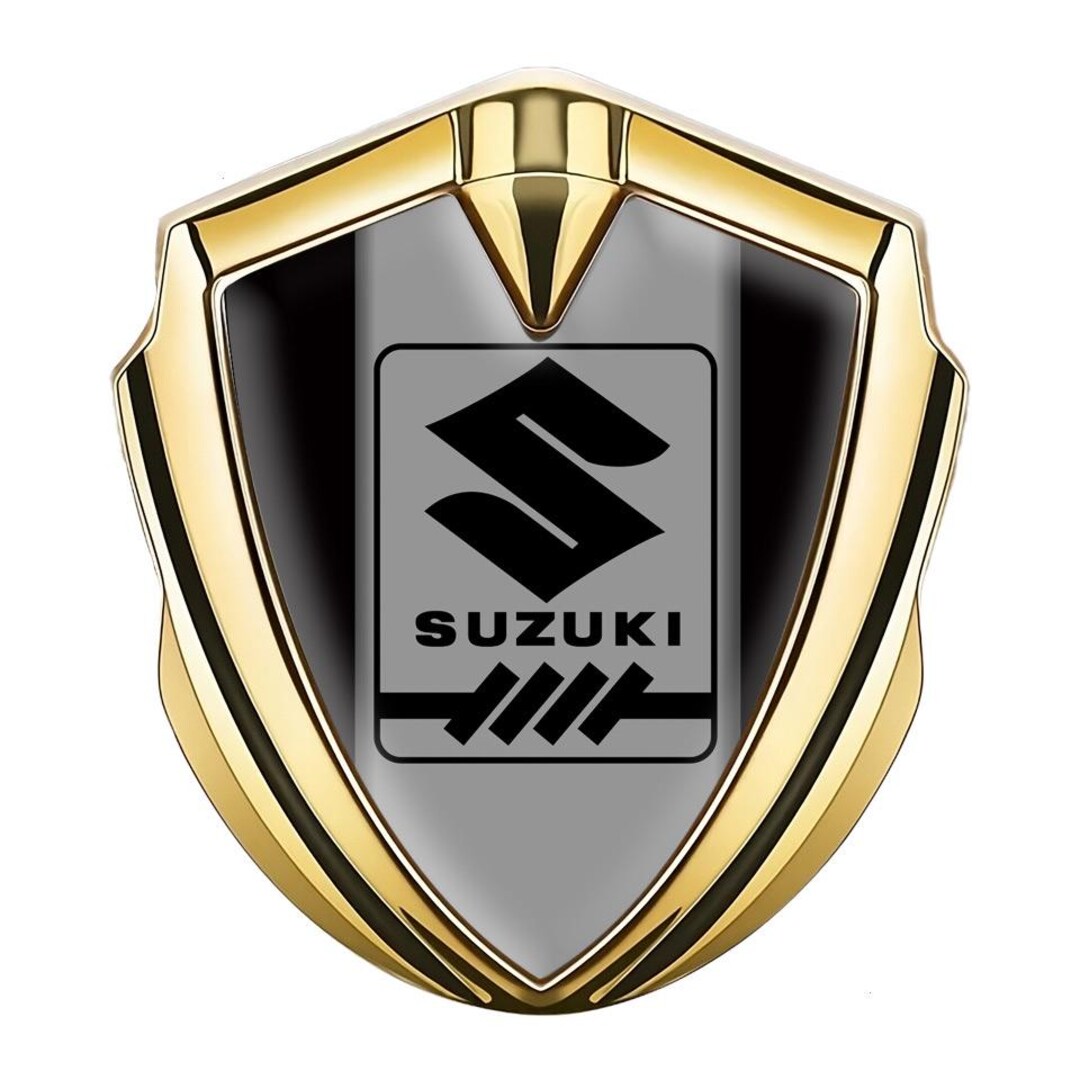 Suzuki Metal Emblem/domed Epoxy Sticker in a Metal Frame for Car Fender ...