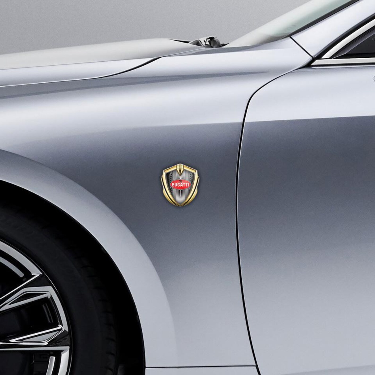 Bugatti Metal Emblems/high Quality/handmade/domed Epoxy Sticker in a ...