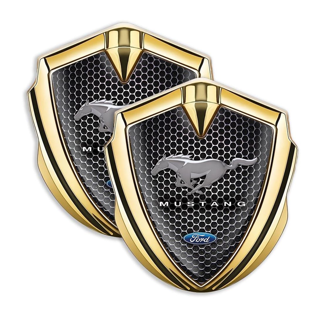 Mustang Metal Emblem/domed Epoxy Sticker in a Metal Frame for Car ...