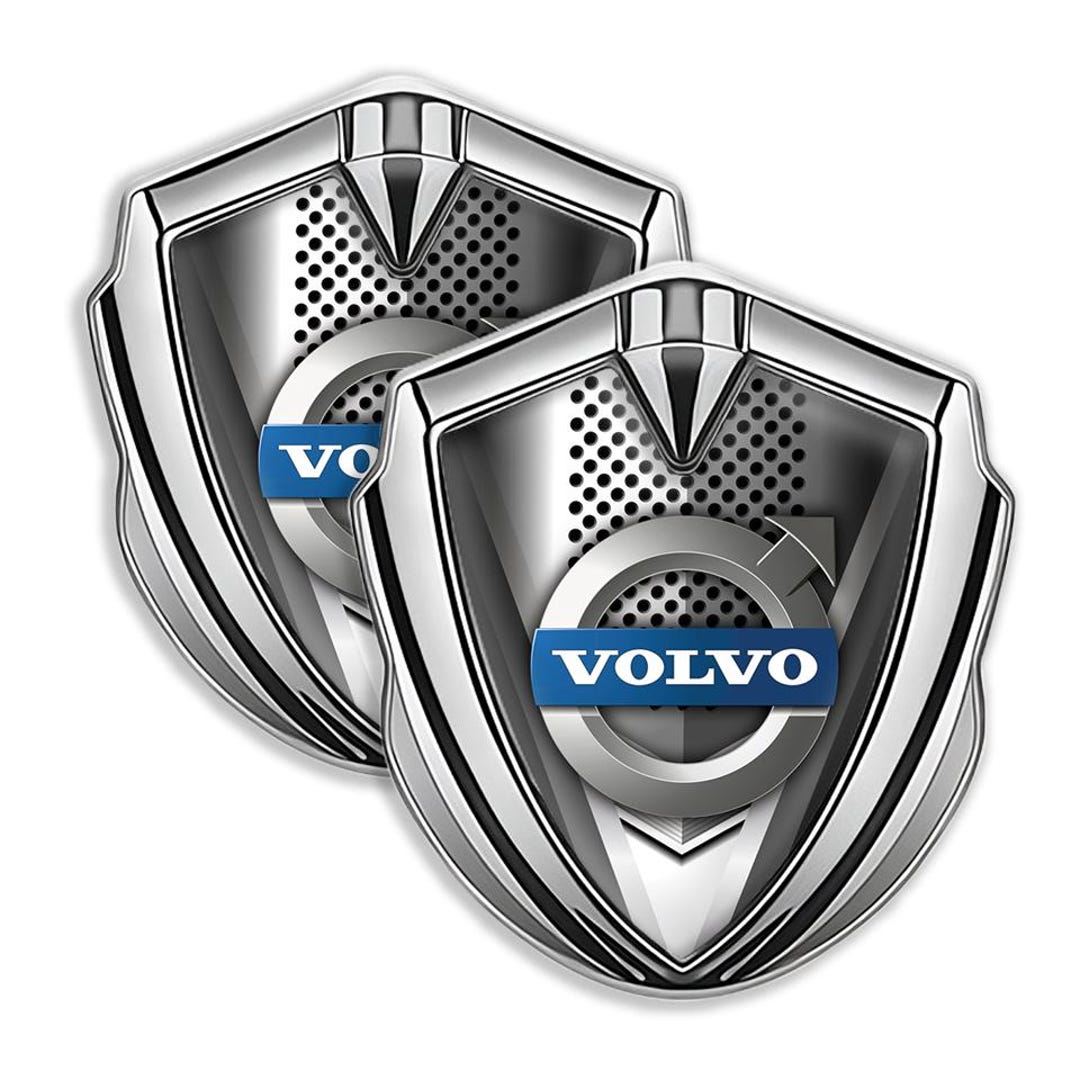 Volvo Metal Badge/domed Epoxy Sticker in a Metal Frame for Car Fender ...