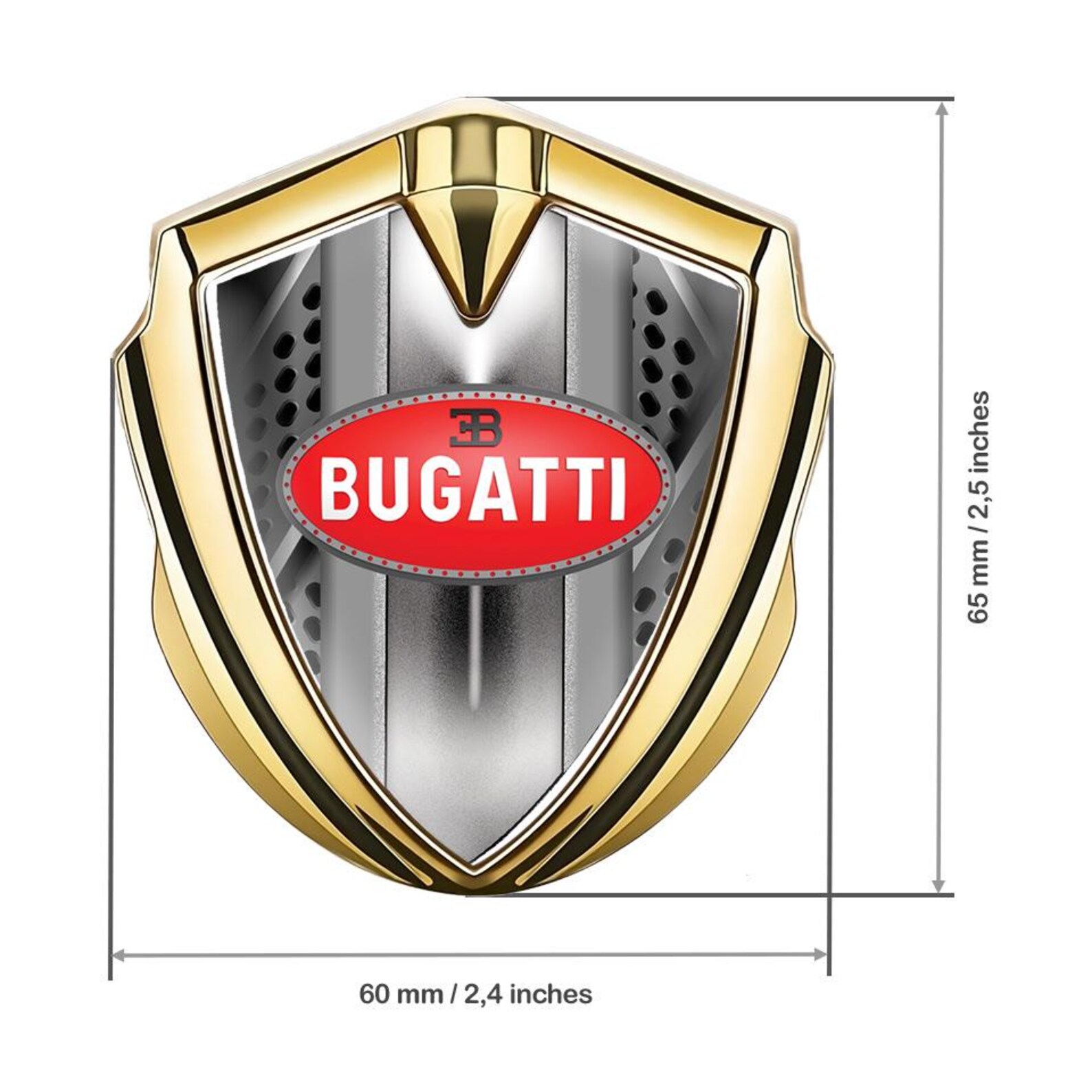 Bugatti Metal Emblems/high Quality/handmade/domed Epoxy Sticker in a ...