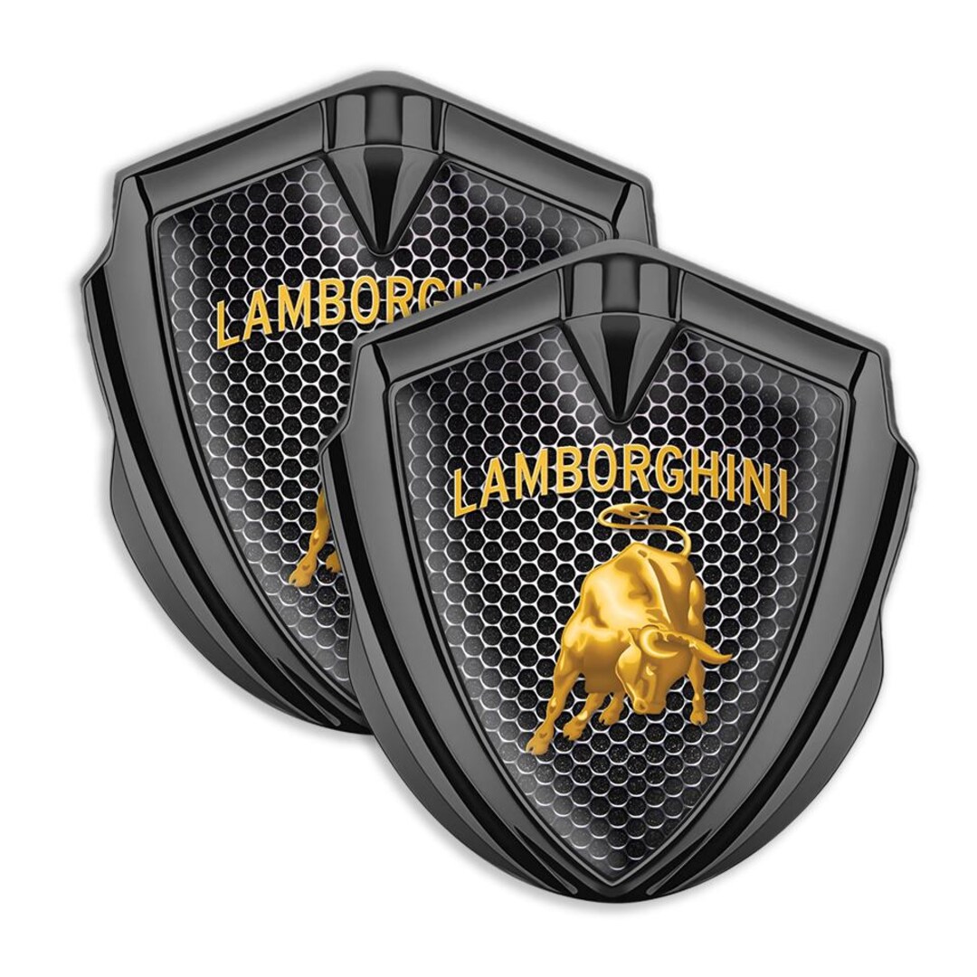 Lamborghini Metal Emblem/domed Epoxy Sticker in a Metal Frame for Car ...