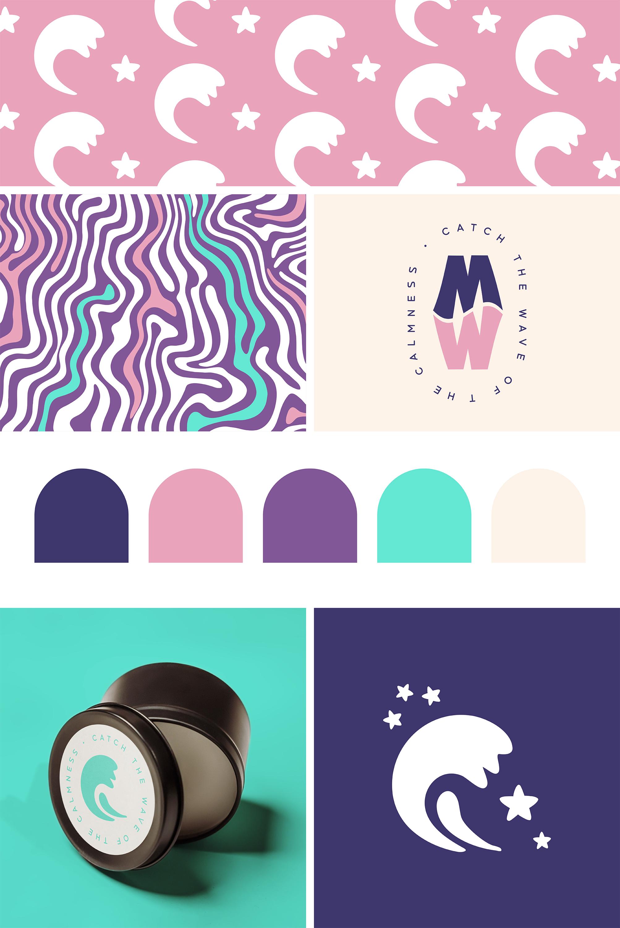 Custom Branding Kit, Modern Retro Logo Design, Modern Wellness Branding ...