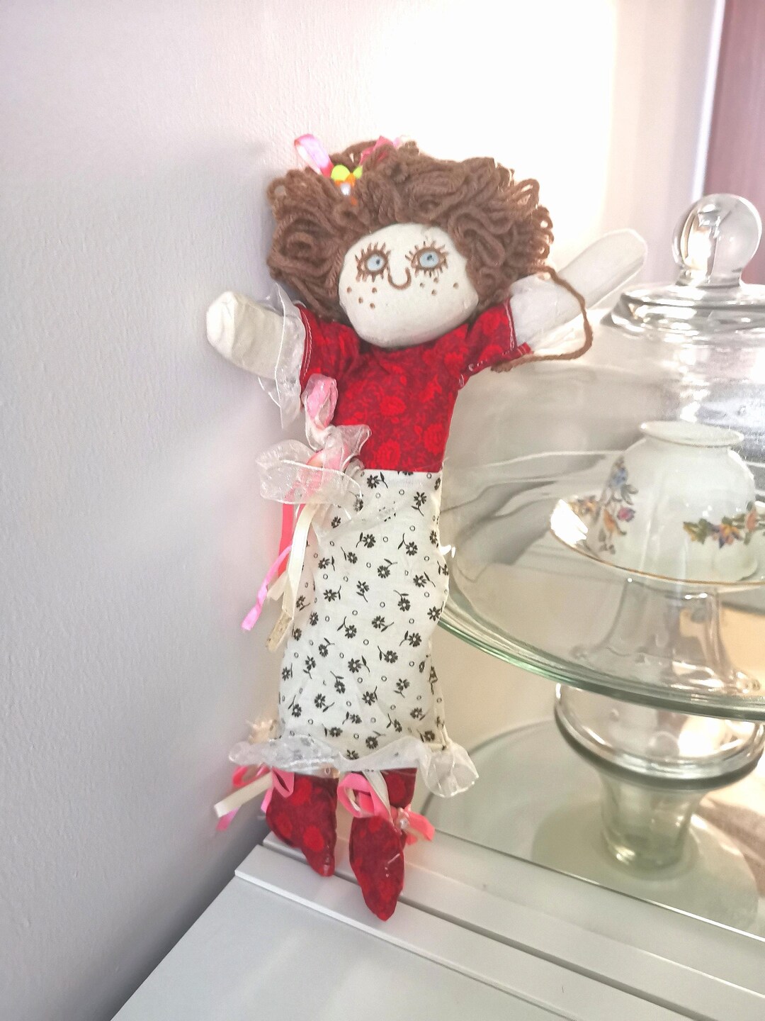 Collectible OLD Rag Doll, Retro Doll, Stuffed Doll , Vintage Lady Rag ...
