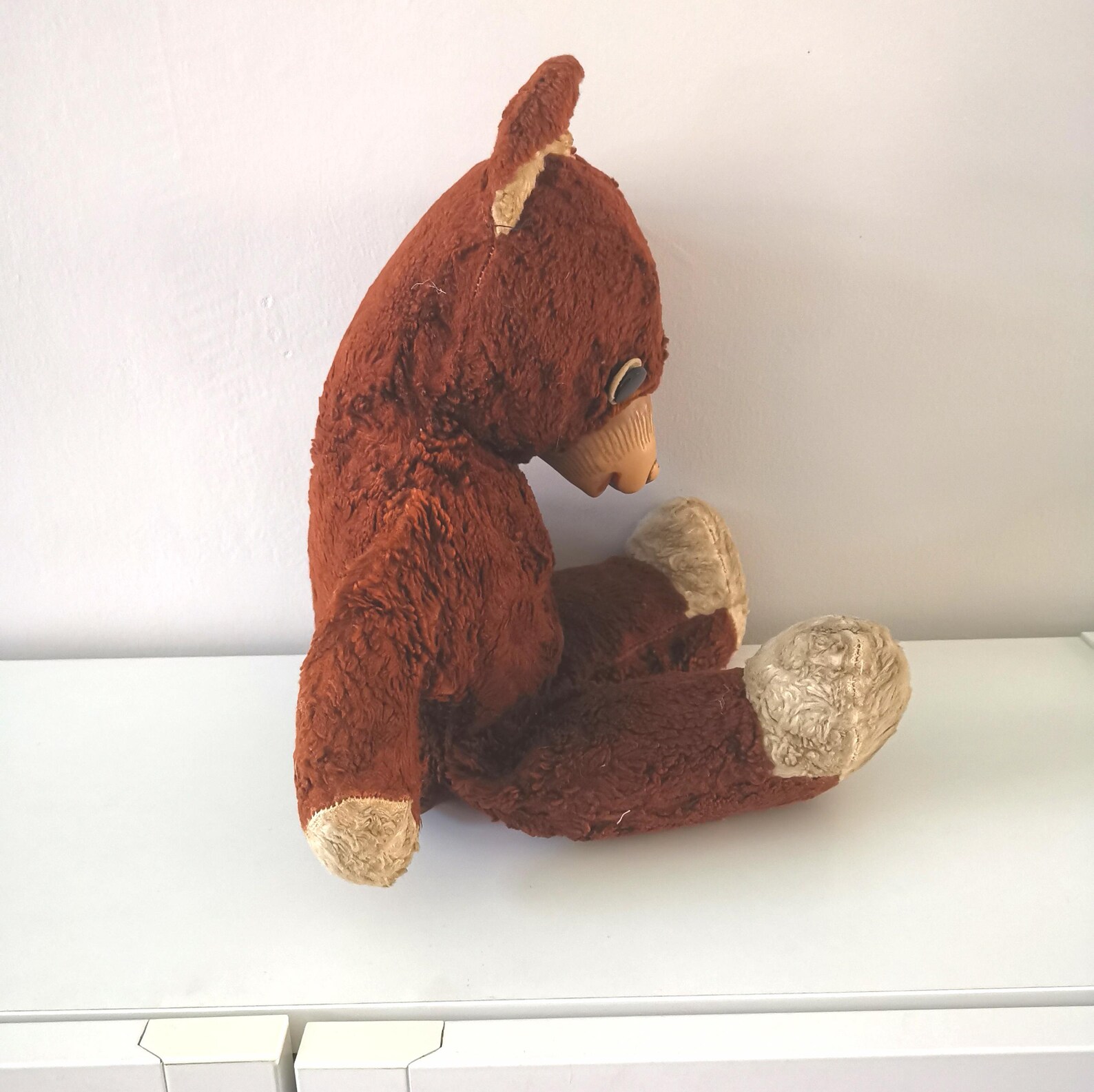 Collectible Vintage OLD Plush Bear, Retro Bear, Vintage Plush Rubber ...