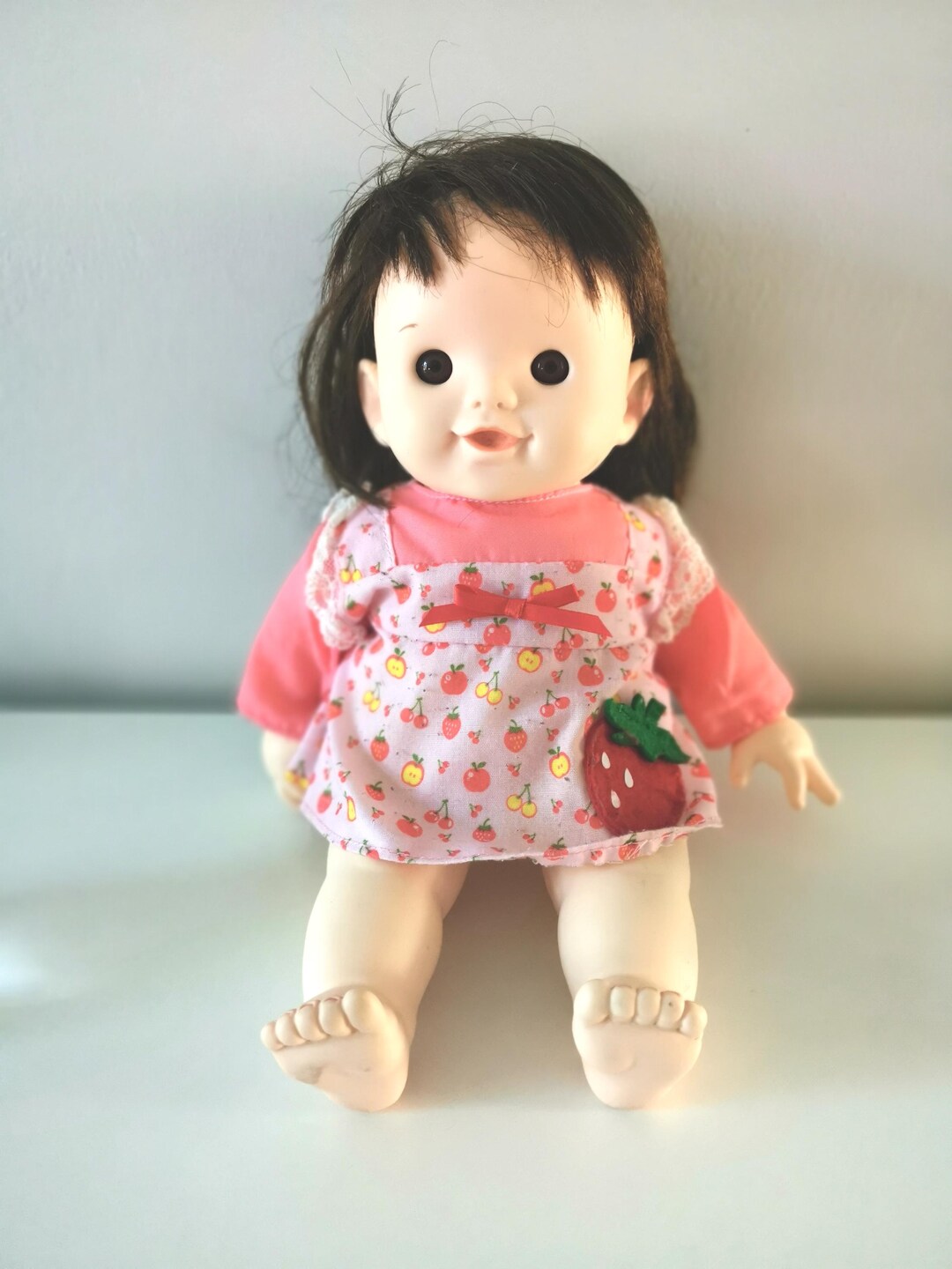 Japanese Doll, Plush Doll Rubber Face, Popo-chan Long Hair Doll - Etsy