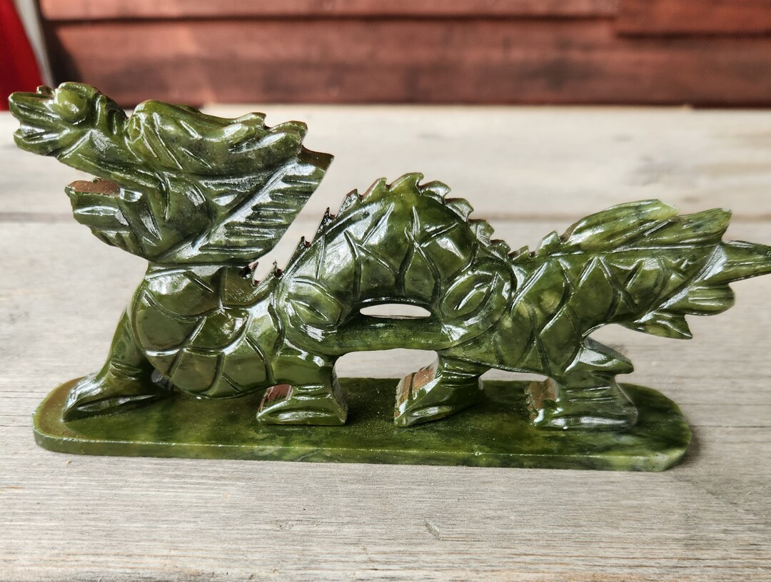 Jade Green Nephrite Dragon, Jade Dragon, Beautiful Dragon, Dragon Gift ...