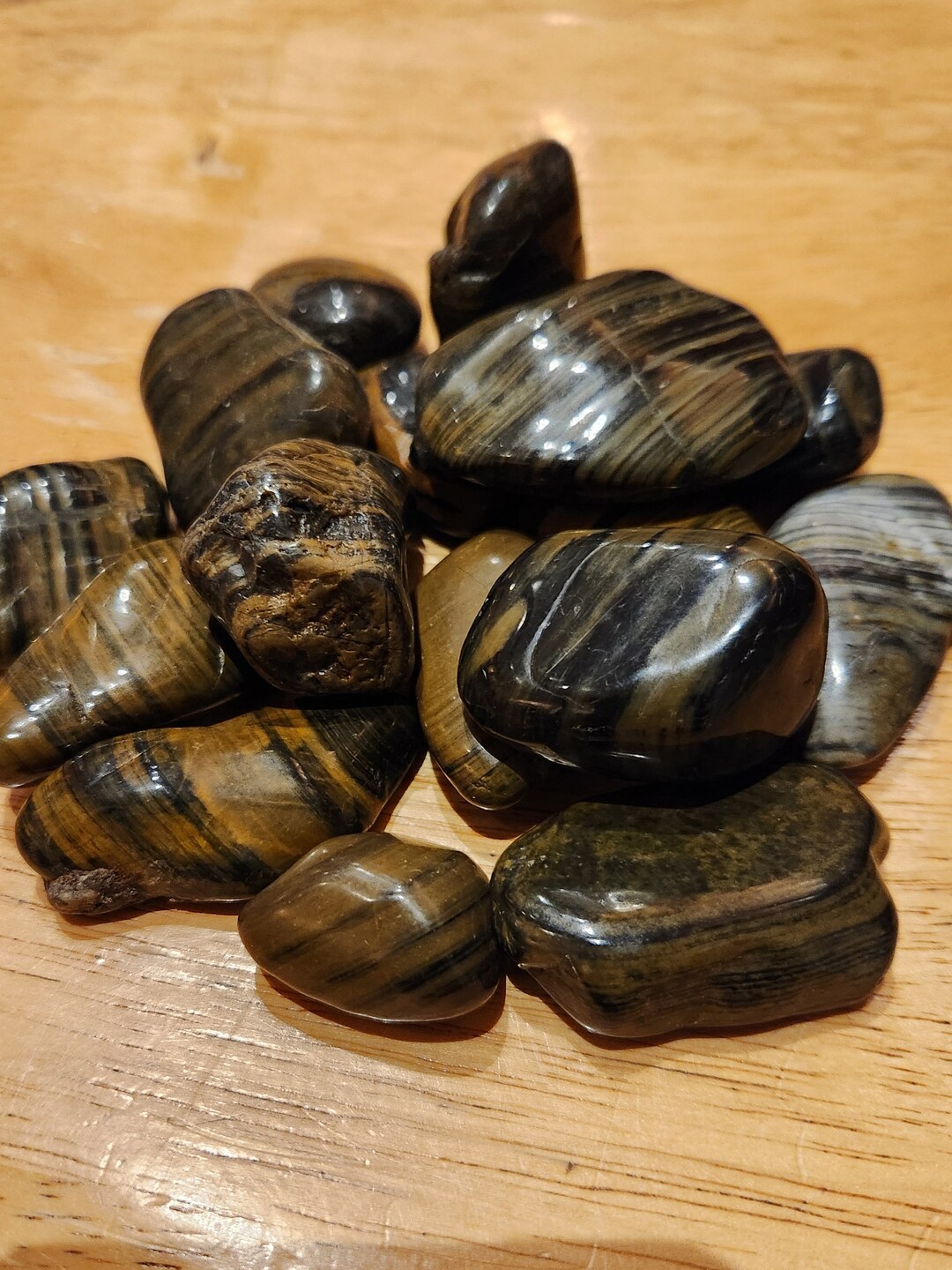 Stromatolite Tumbles, Stromatolite, Crystal Grid, Polished, Tumbled ...